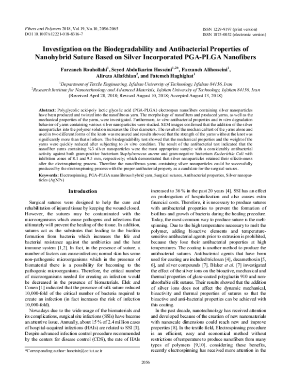 (PDF) Investigation on the Biodegradability and Antibacterial Properties of Nanohybrid Suture ...