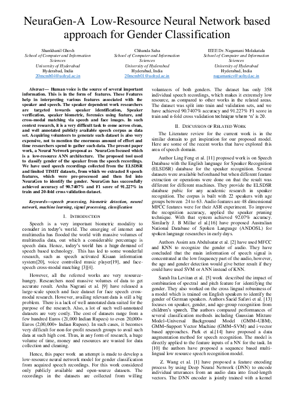 (PDF) NeuraGen-A Low-Resource Neural Network based approach for Gender ...