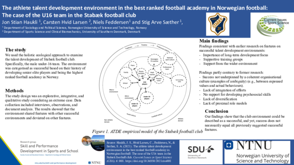 (PDF) The athlete talent development environment in the best ranked ...