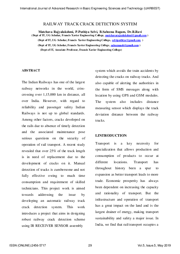Pdf Railway Track Crack Detection System 5235