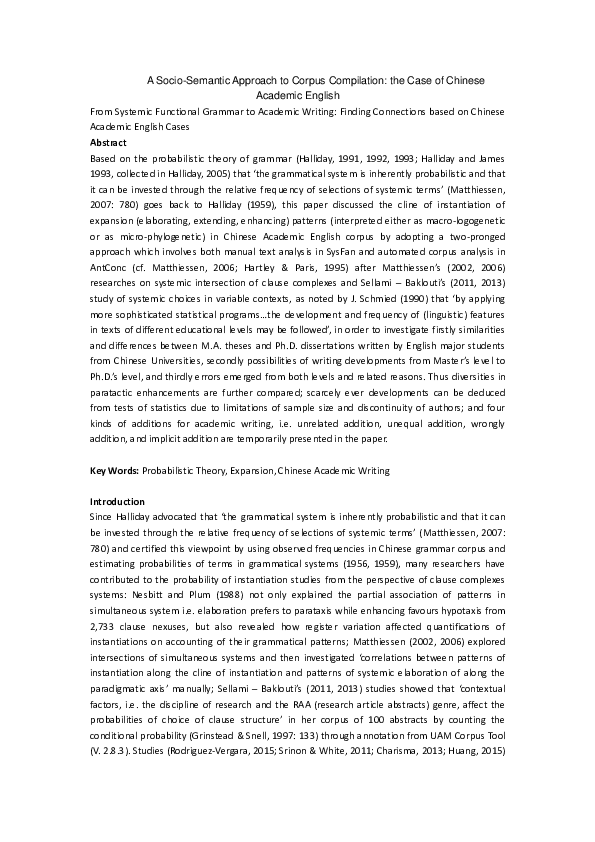 (PDF) A Socio-Semantic Approach to Corpus Compilation: the Case of ...