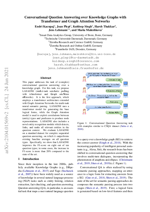 (PDF) Conversational Question Answering over Knowledge Graphs with Transformer and Graph ...