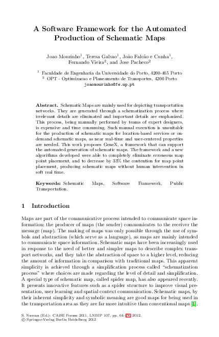 (PDF) A Software Framework for the Automated Production of Schematic Maps