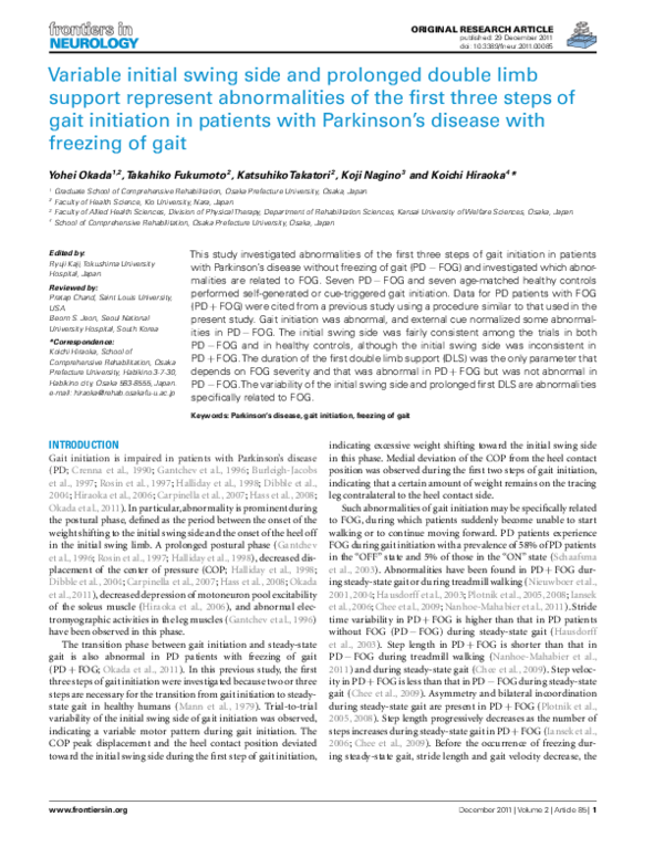 (PDF) Variable Initial Swing Side and Prolonged Double Limb Support ...