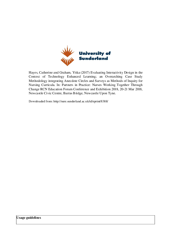 (PDF) Evaluating Interactivity Design in the Context of Technology ...