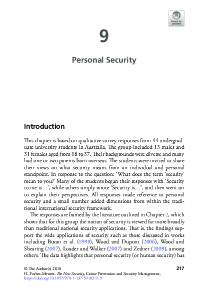 (PDF) Personal Security