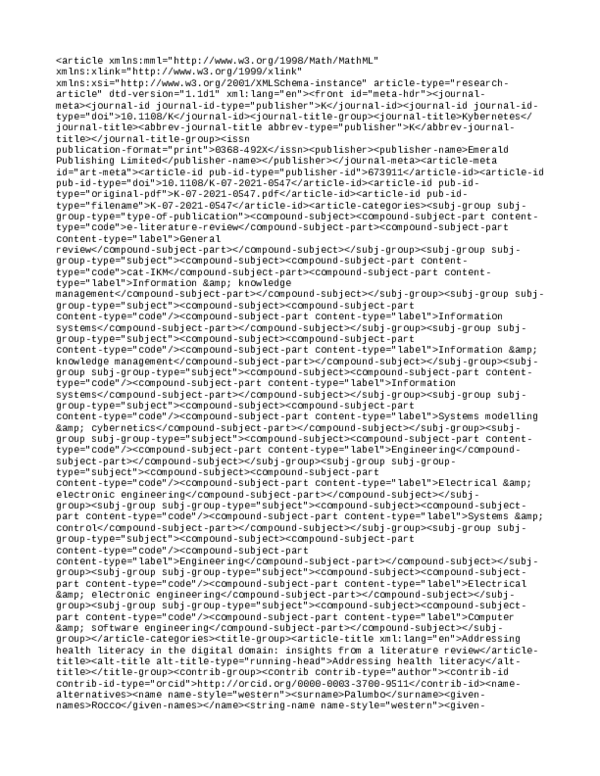 Addressing health literacy in the digital domain: insights from a ...