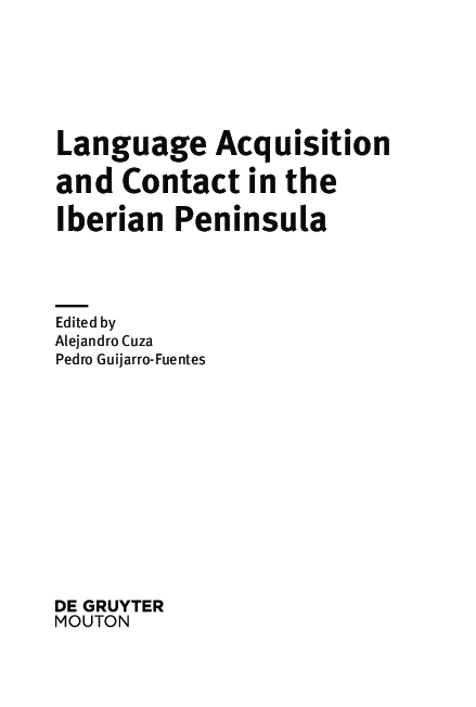(PDF) Bilingualism as a first language: language dominance and ...