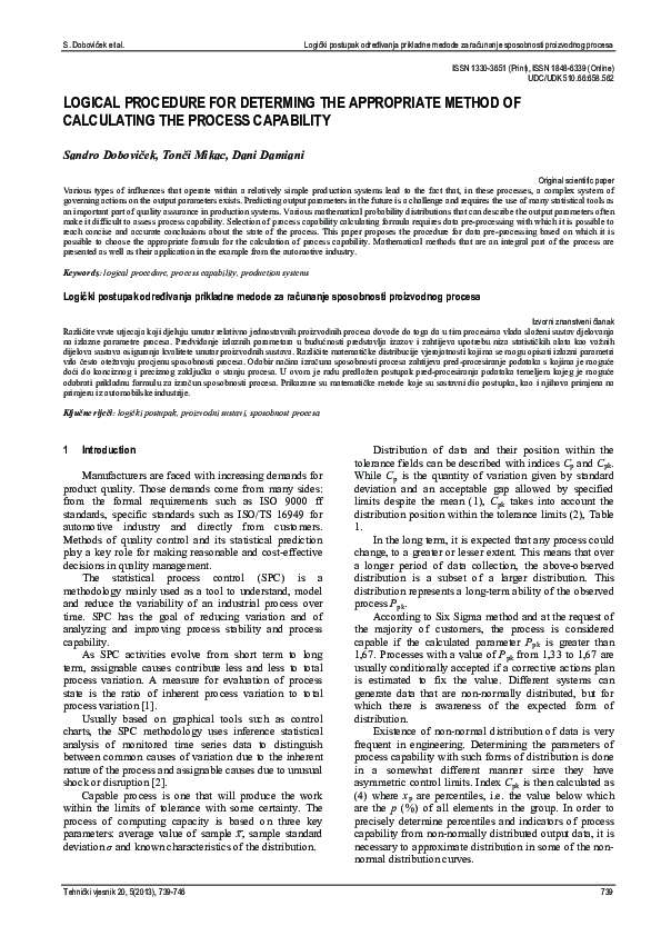 (PDF) Logical procedure for determing the appropriate method of ...