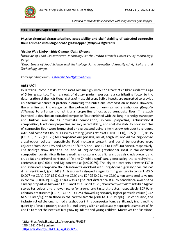 (PDF) Physico-chemical characterization, acceptability and shelf ...
