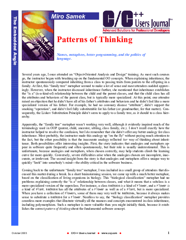 (PDF) The Embedded Angle | Miro Samek - Academia.edu