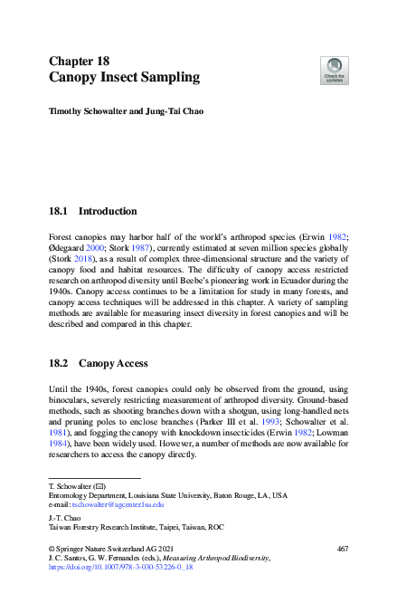 (PDF) Canopy Insect Sampling