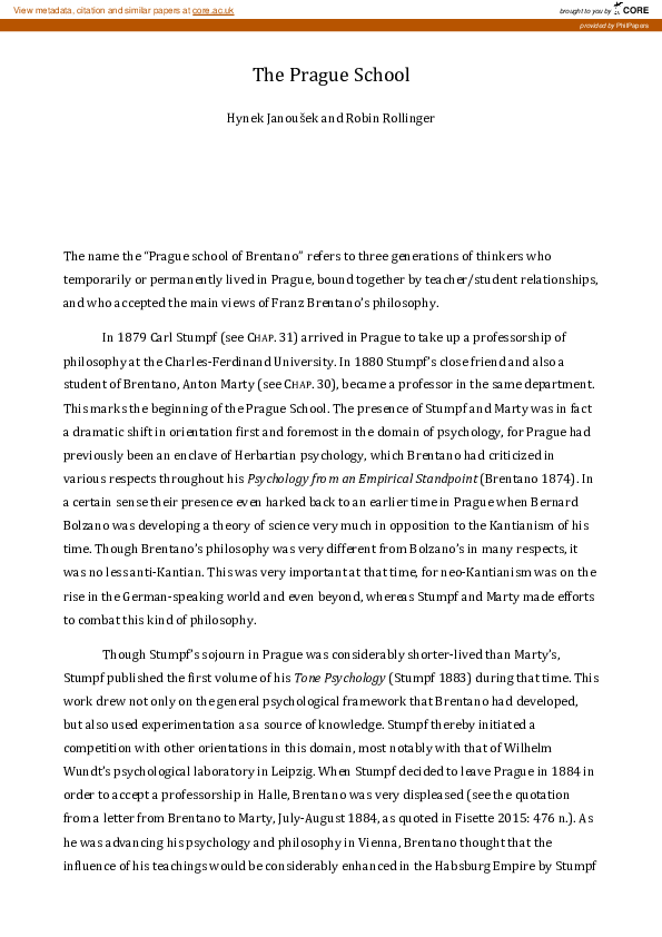 (PDF) The Prague School