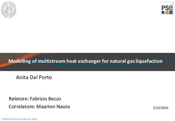 (PDF) Modelling of multistream heat exchanger for natural gas liquefaction