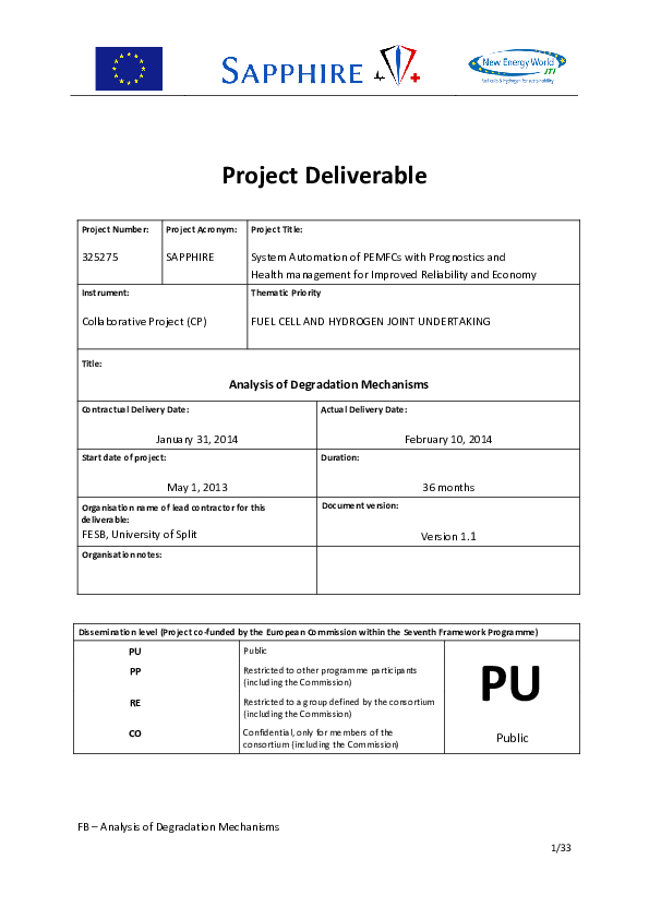 (PDF) D5.1: Analysis Of Degradation Mechanisms
