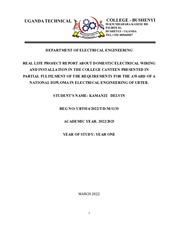 (DOC) REAL LIFE PROJECT