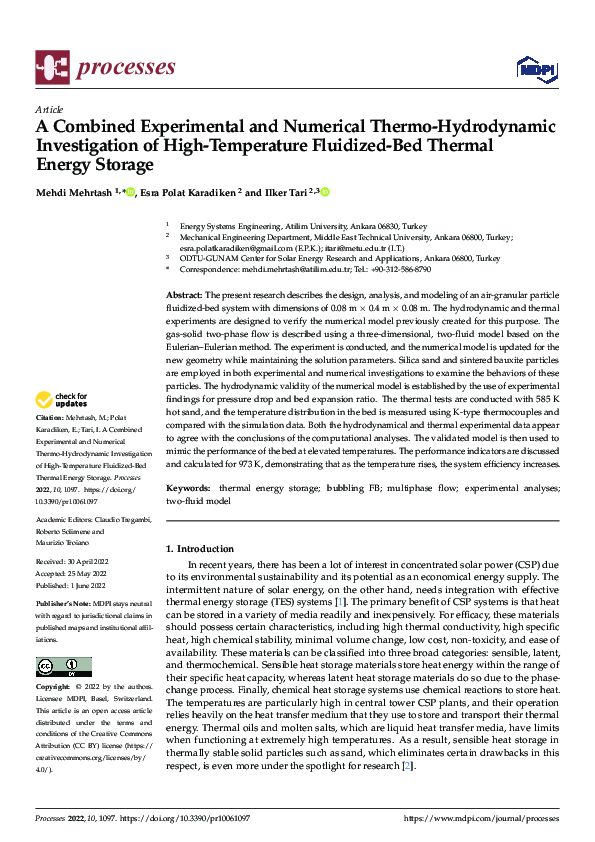(PDF) A Combined Experimental and Numerical Thermo-Hydrodynamic ...