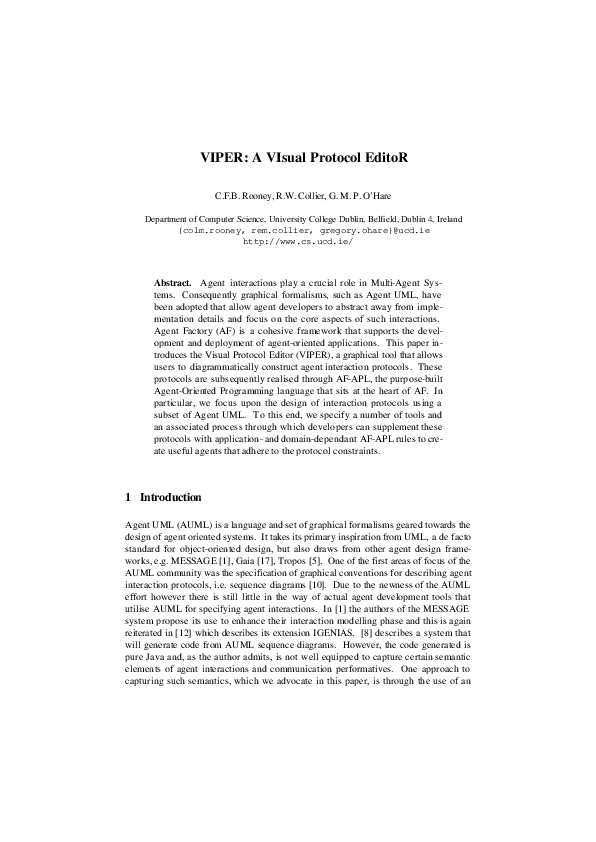 (PDF) VIPER: A VIsual Protocol EditoR