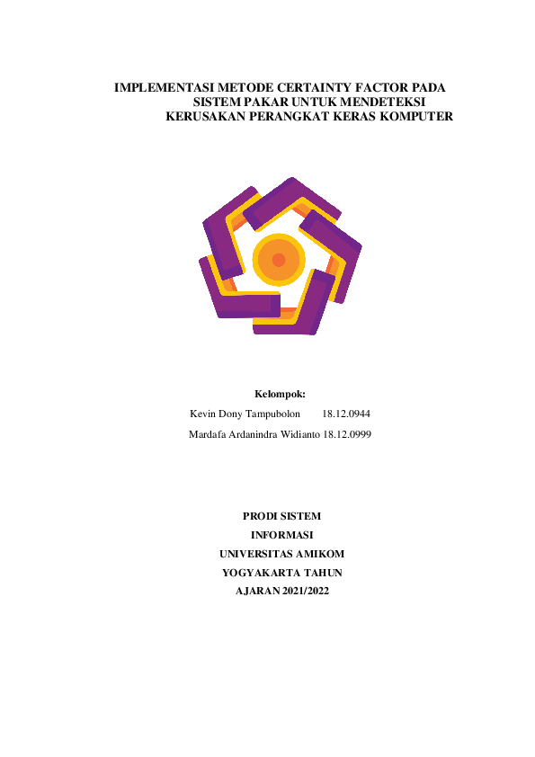 (PDF) IMPLEMENTASI METODE CERTAINTY FACTOR PADA SISTEM PAKAR UNTUK ...