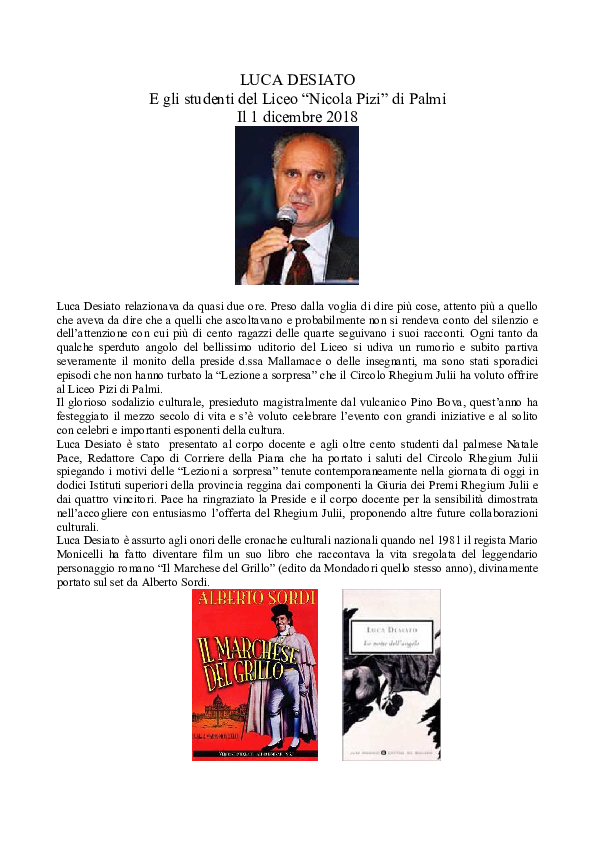 (PDF) Luca desiato