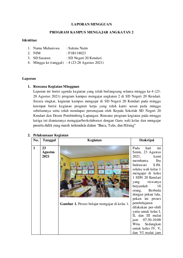 (PDF) Laporan Minggu 4 | Sukma Naim - Academia.edu