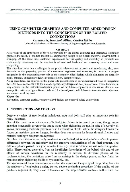 (PDF) Using computer graphics and computer aided design methods into the conception of the ...