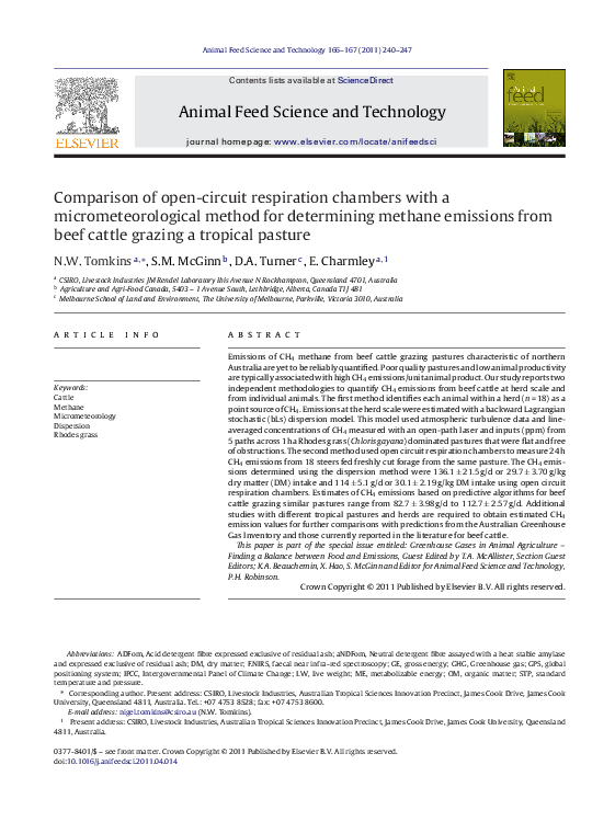 (PDF) Comparison of open-circuit respiration chambers with a micrometeorological method for ...