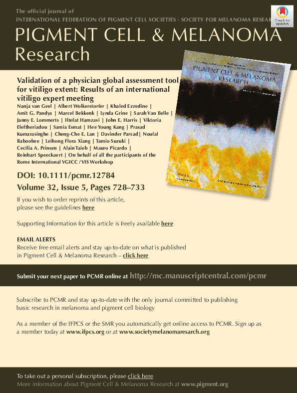 (PDF) Validation of a physician global assessment tool for vitiligo ...