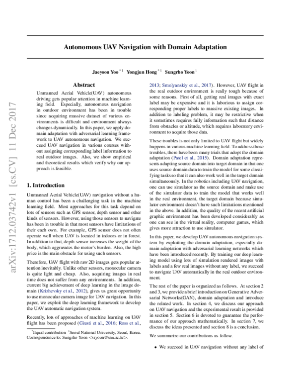 (PDF) Domain Adaptation Using Adversarial Learning for Autonomous ...