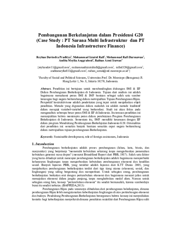 (DOC) MPHI KEL 8 G20 SUSTAINABLE DEVELOPMENT