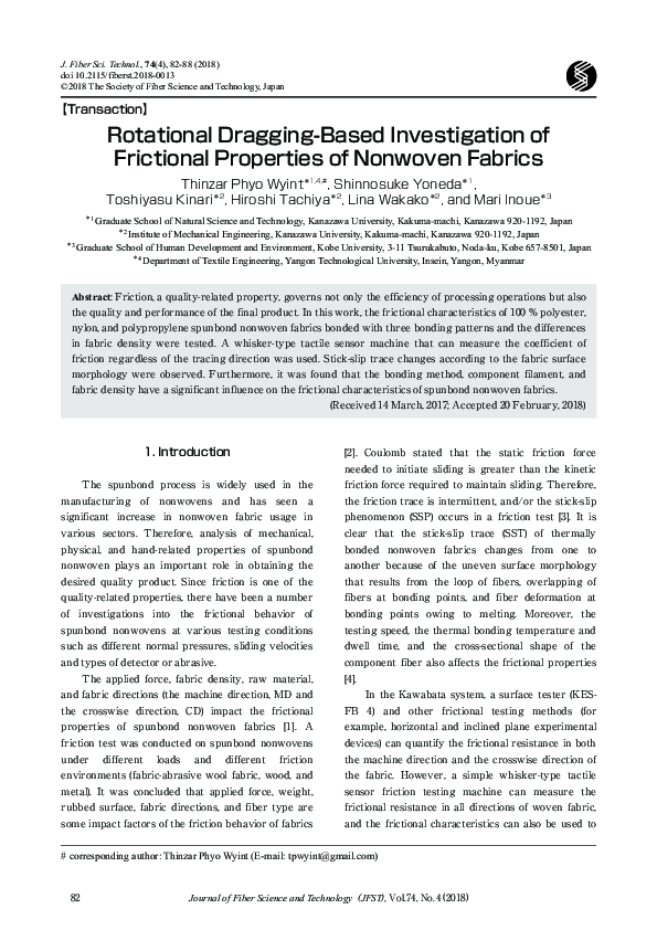 (PDF) Rotational Dragging-Based Investigation of Frictional Properties ...