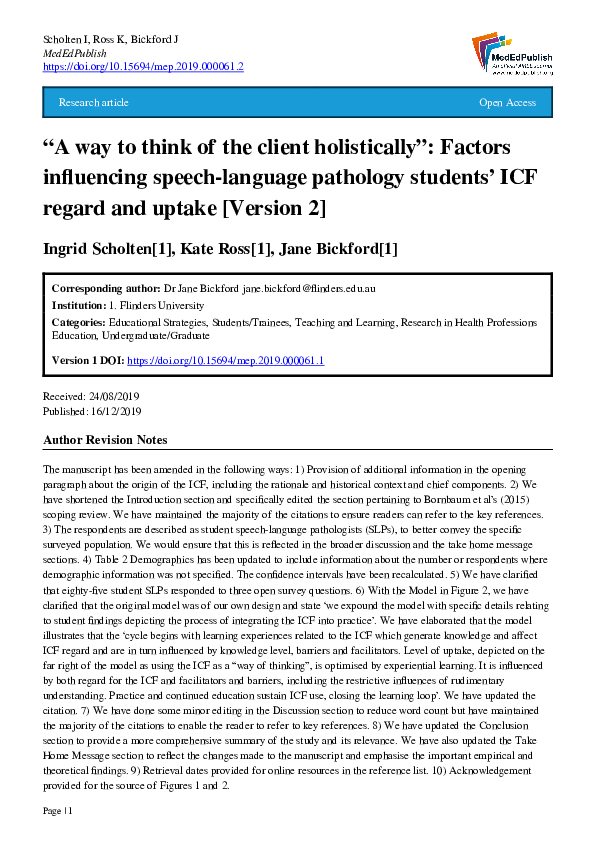 (PDF) “A way to think of the client holistically”: Factors influencing ...
