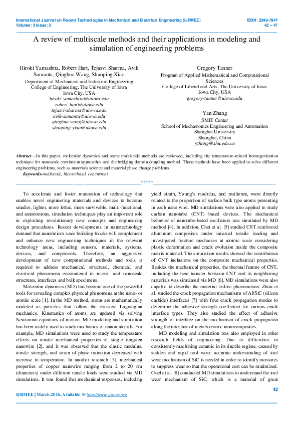 (PDF) A review of multiscale methods and their applications in modeling ...