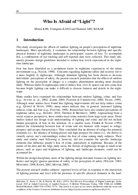 (PDF) Who is afraid of “light”?