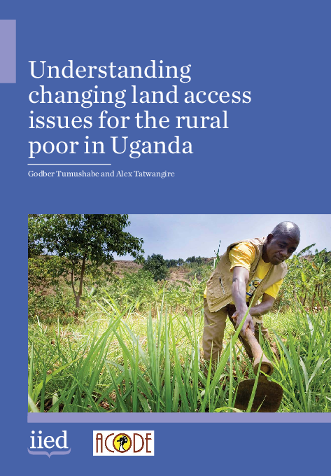 (PDF) Understanding changing land access issues for the rural poor in ...