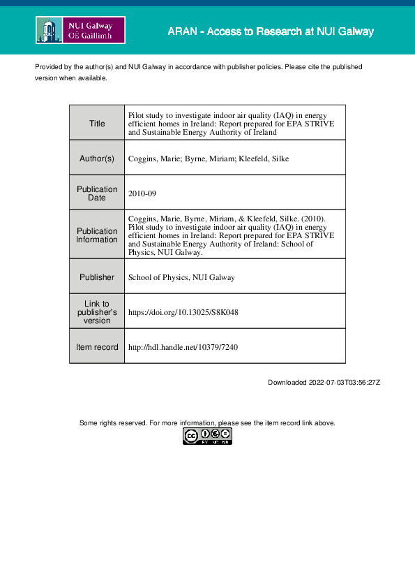 (PDF) Pilot study to investigate indoor air quality (IAQ) in energy ...