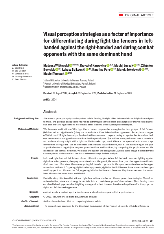 (PDF) Visual perception strategies as a factor of importance for ...