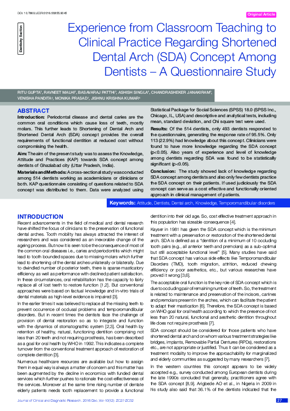 (PDF) Experience from Classroom Teaching to Clinical Practice Regarding ...