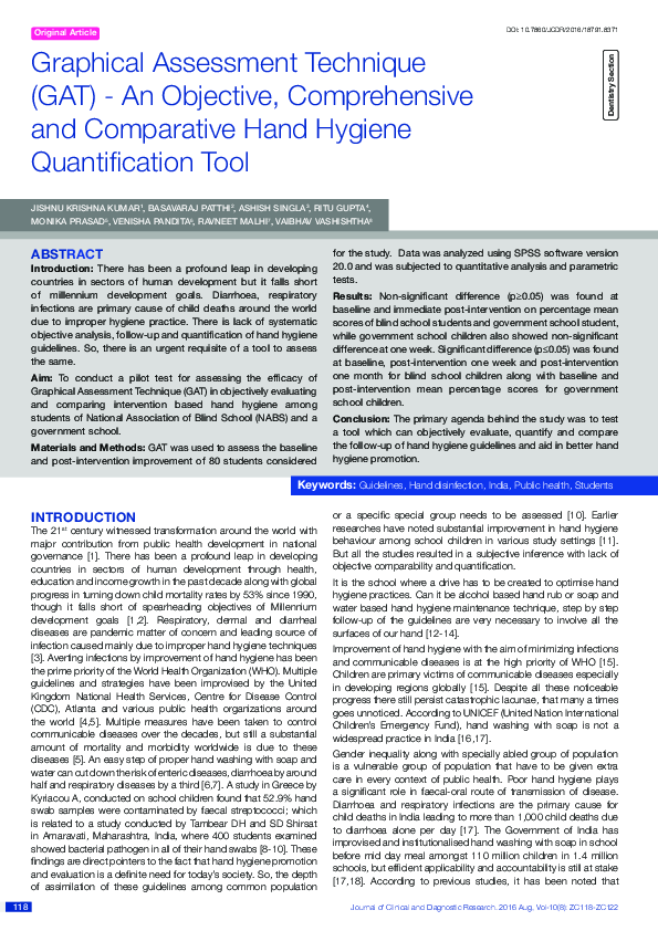 (PDF) Graphical Assessment Technique ( GAT ) - An Objective ...