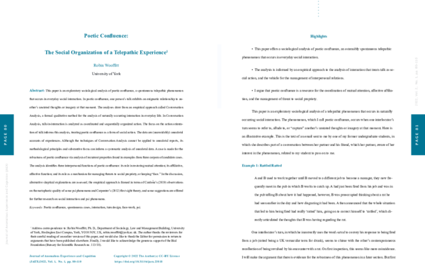 (PDF) Poetic confluence