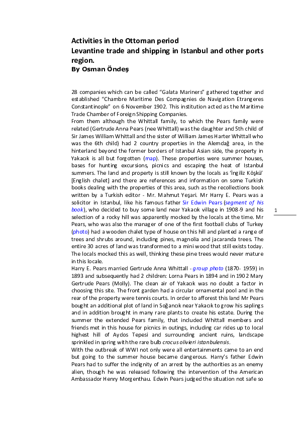 (PDF) Levantine trade and shipping in Istanbul and other ports region.