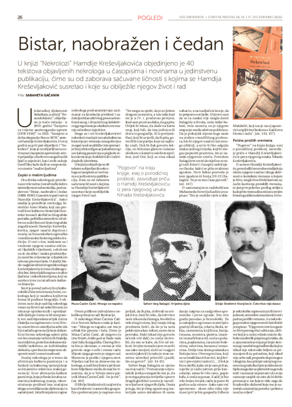 (PDF) Hamdija Kreševljaković, Nekrolozi