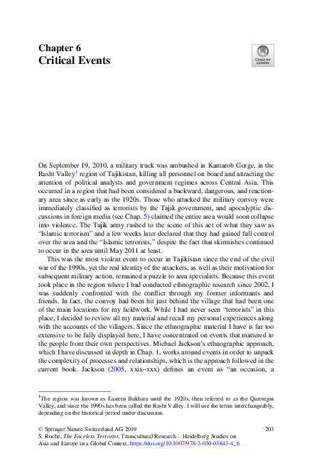 (PDF) Critical Events