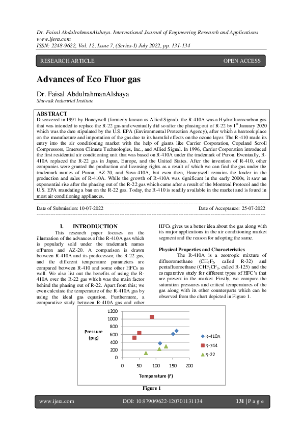 (PDF) Advances of Eco Fluor gas