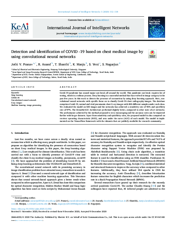 (PDF) Detection and identification of COVID -19 based on chest medical image by using ...