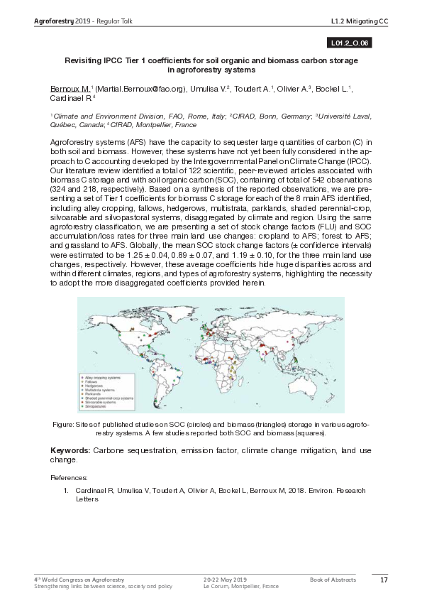 (PDF) Revisiting IPCC Tier 1 coefficients for soil organic and biomass ...