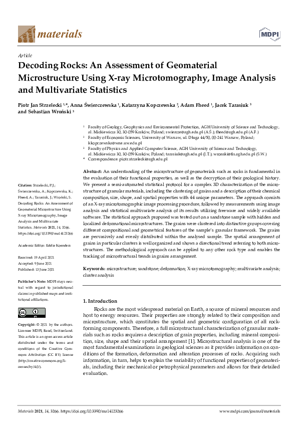 (PDF) Decoding Rocks: An Assessment of Geomaterial Microstructure Using X-ray Microtomography ...