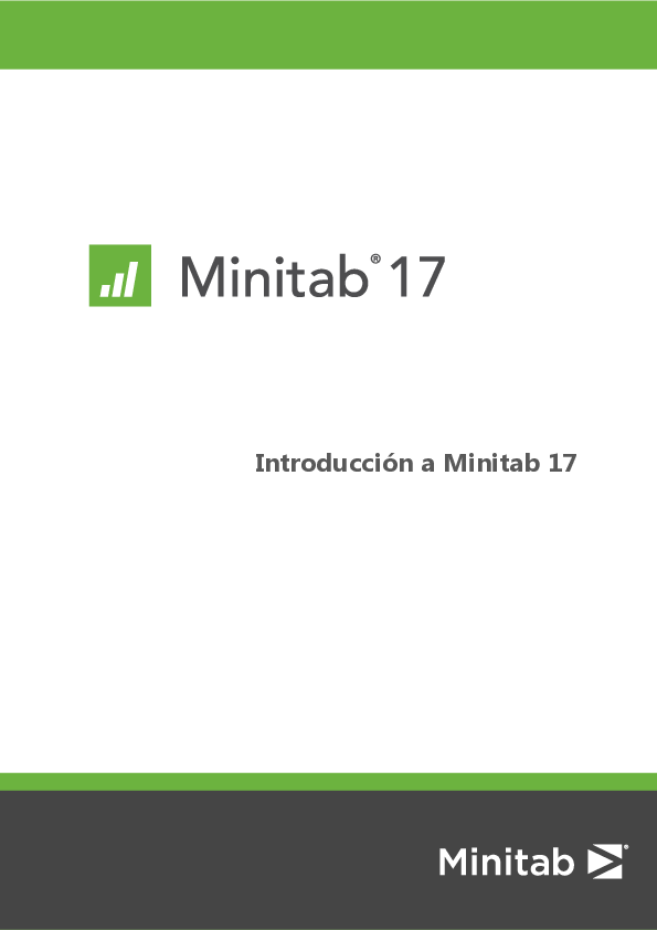 (PDF) Introducción a Minitab 17