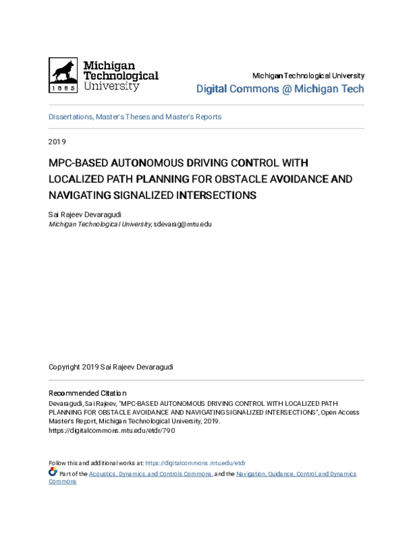 (PDF) MPC-Based Autonomous Driving Control with Localized Path Planning ...