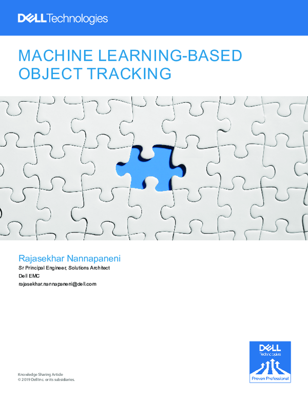 (PDF) Machine Learning-Based Object Tracking